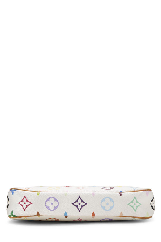 Takashi Murakami x Louis Vuitton White Monogram Multicolor Pochette ...