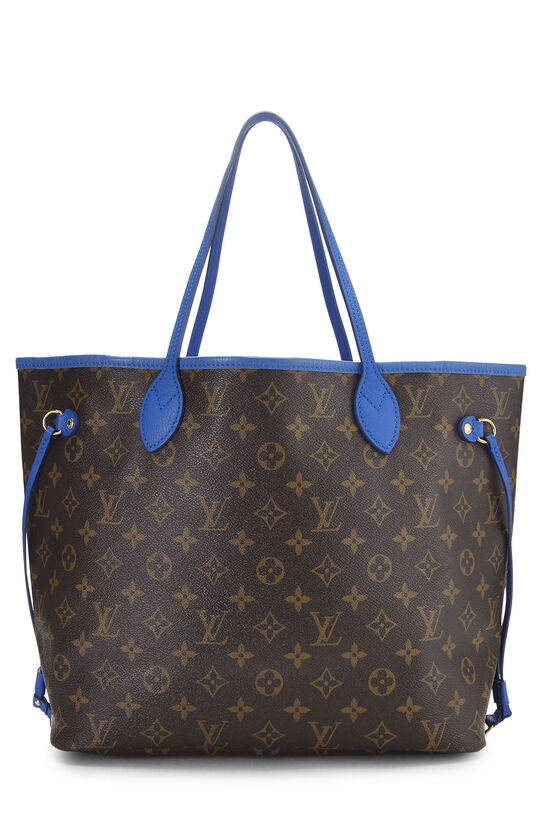 Louis Vuitton Blue Monogram Canvas Ikat Flower Neverfull MM ...