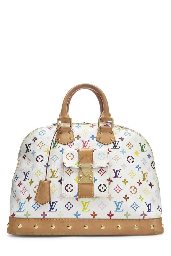 Takashi Murakami x Louis Vuitton White Monogram Multicolore Alma GM ...