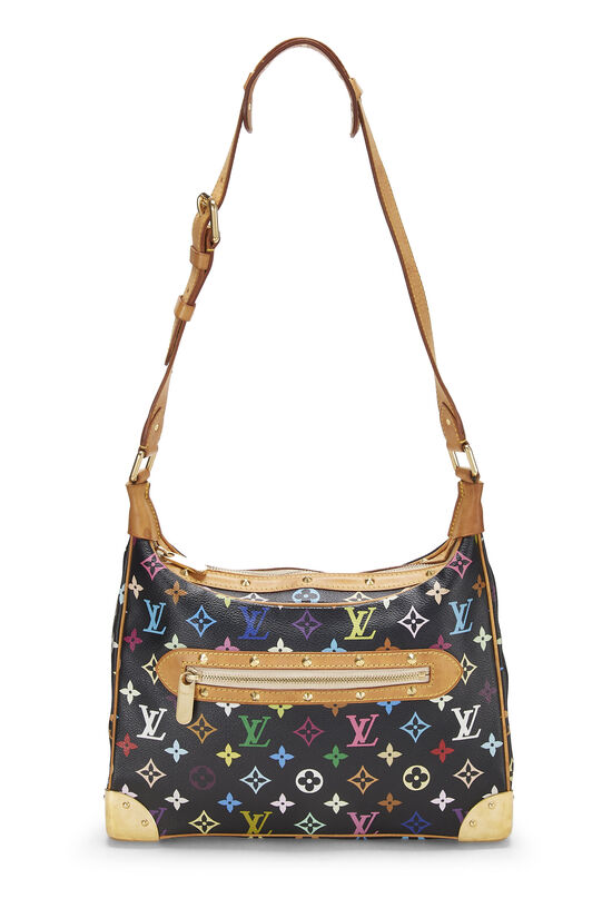 Takashi Murakami x Louis Vuitton Black Monogram Multicolore Boulogne ...