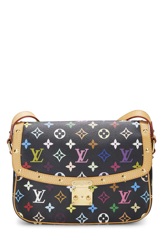 Takashi Murakami x Louis Vuitton Black Monogram Multicolore Sologne ...