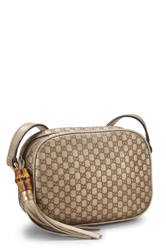 Gucci Gold Microguccissima Leather Camera Bag QFB0G7CODB001 | WGACA