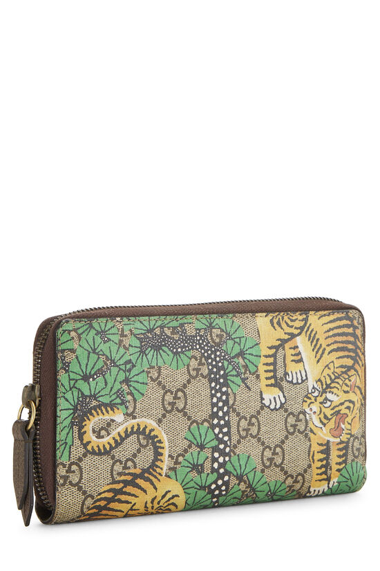 Gucci Original GG Supreme Canvas Tiger Wallet QFADVD0L0B020 | WGACA