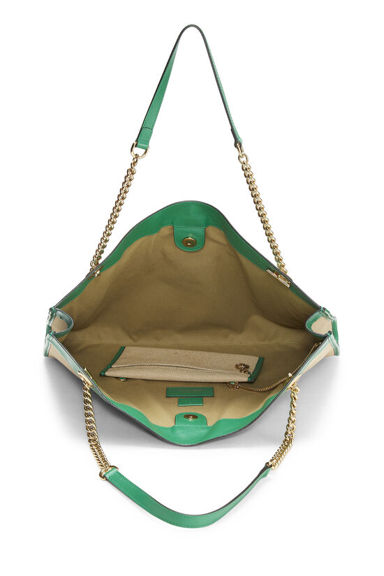 Gucci Green Canvas Rajah Tote Large QFB12D0EG5000 | WGACA