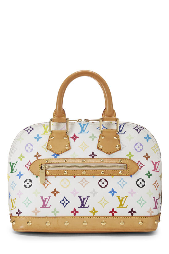 Takashi Murakami x Louis Vuitton White Monogram Multicolore Alma PM ...
