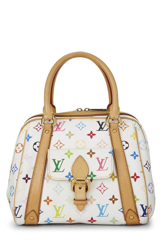 Takashi Murakami x Louis Vuitton White Monogram Multicolore Priscilla ...