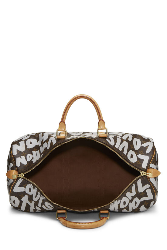 Stephen Sprouse x Louis Vuitton Grey Monogram Graffiti Keepall 50 ...
