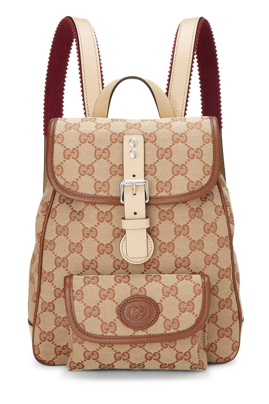 Gucci Beige Original GG Canvas Kids Backpack QFB3RA0L07001 | WGACA