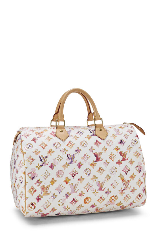 Richard Prince x Louis Vuitton Monogram Watercolor Speedy 35 ...