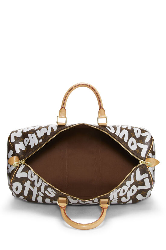 Stephen Sprouse x Louis Vuitton Grey Monogram Graffiti Keepall 50 ...