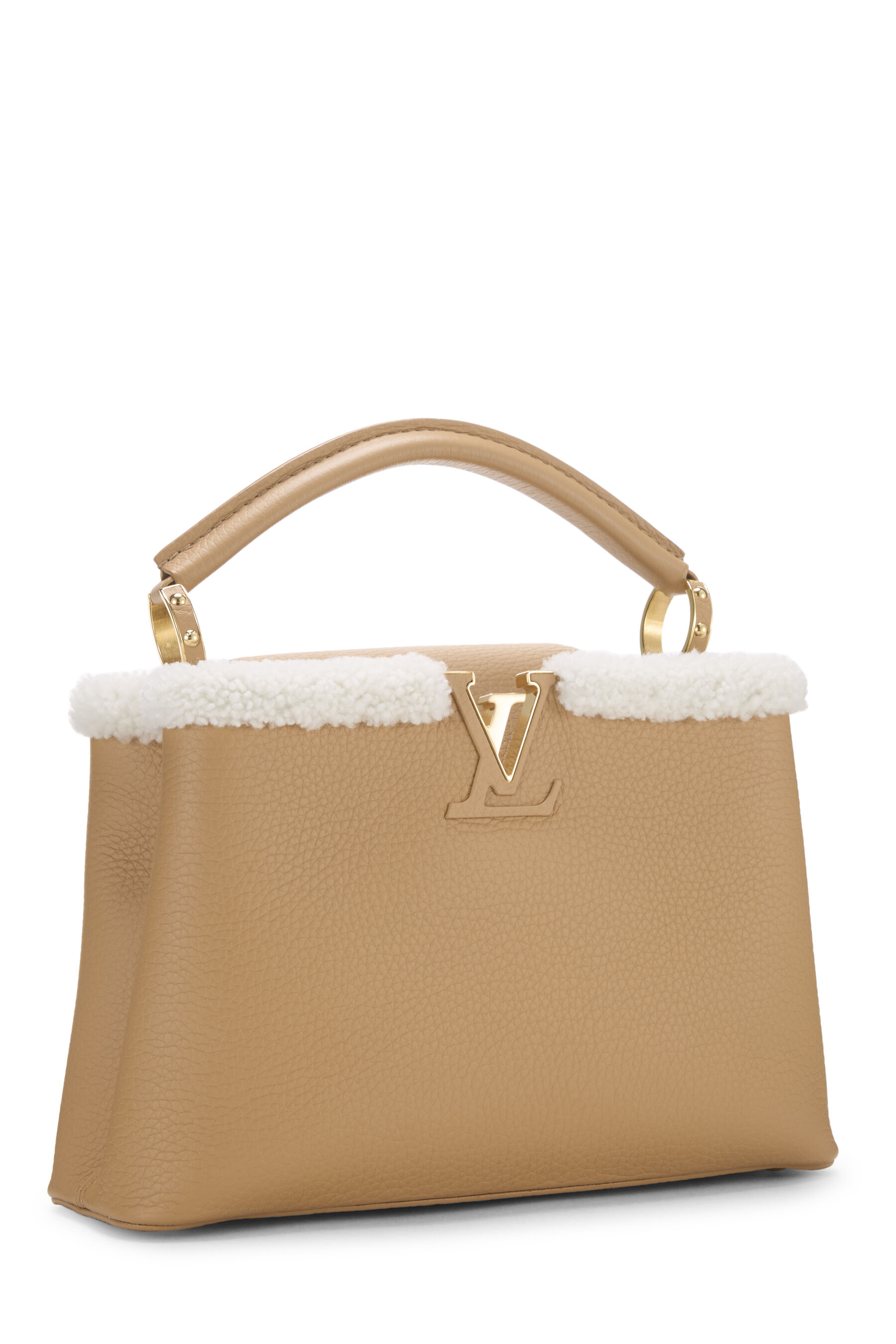 Brown Shearling Capucines BB - Great Gifts Club