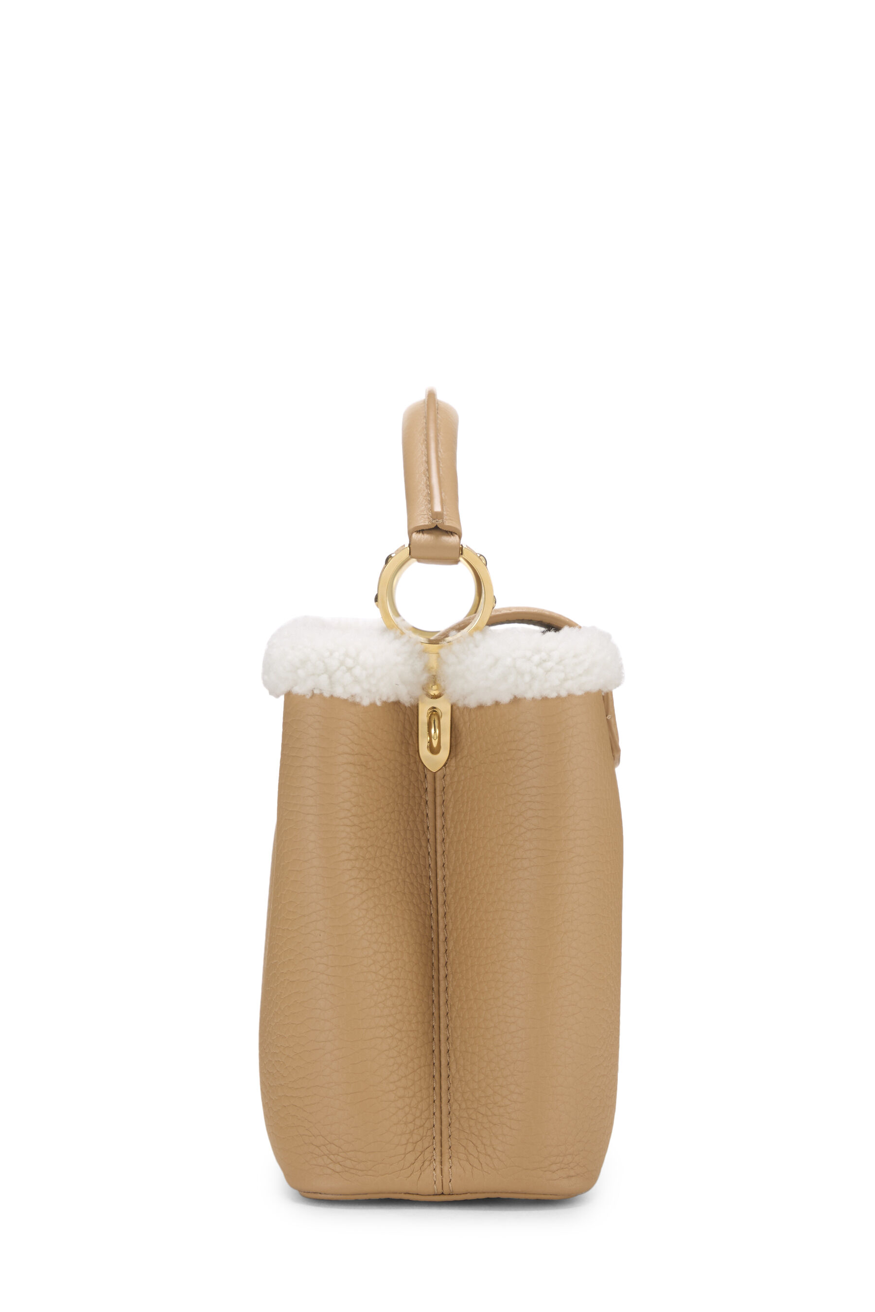Brown Shearling Capucines BB - Great Gifts Club