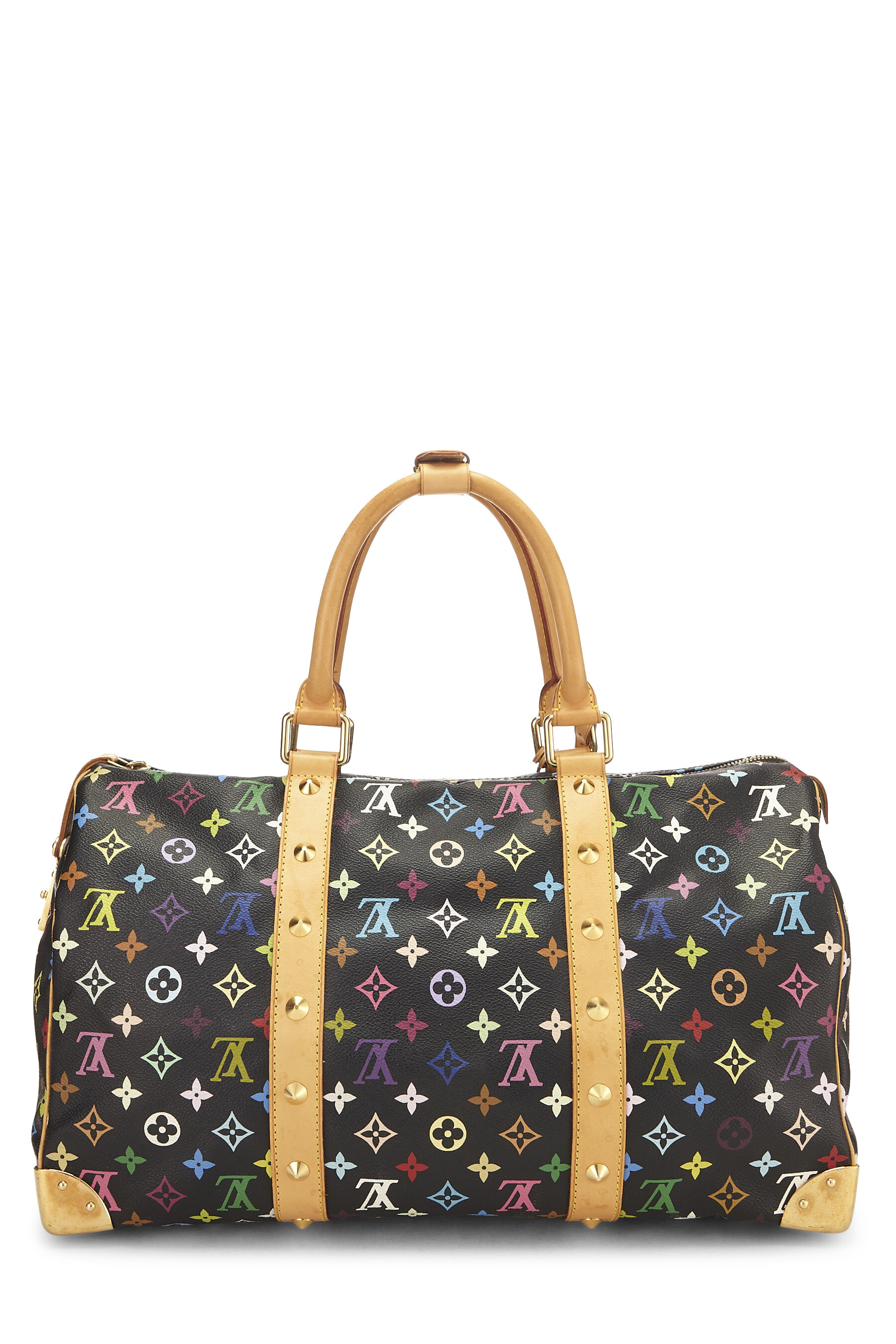 Takashi Murakami x Louis Vuitton Black Monogram Multicolore Keepall 45 ...